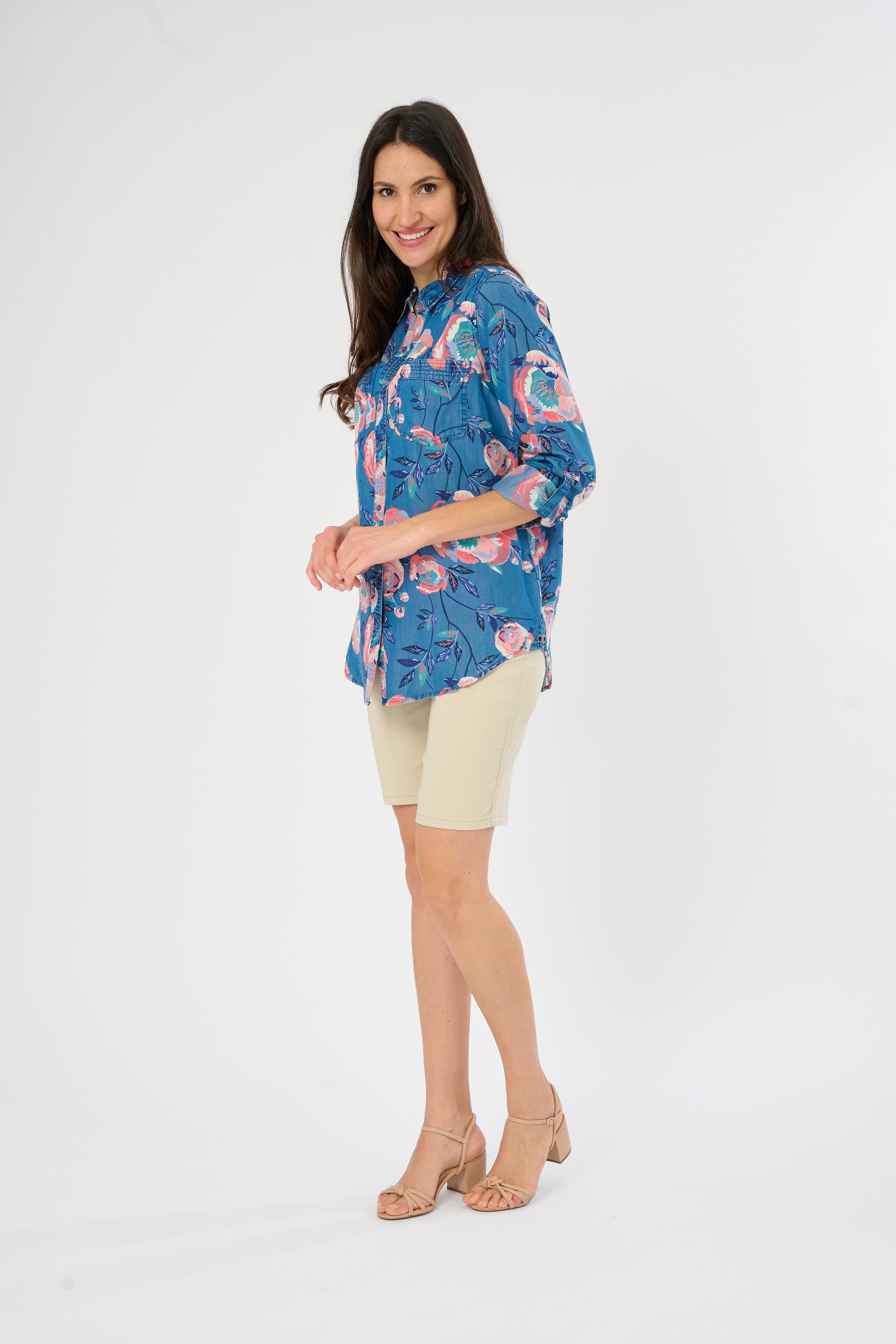 Daisy Stretch Pull-On Bermuda – Intro Clothing